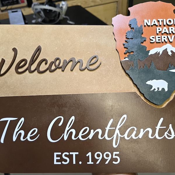 National Park Service Welcome Sign Svg, National Park Hiker Gift, NPS ...