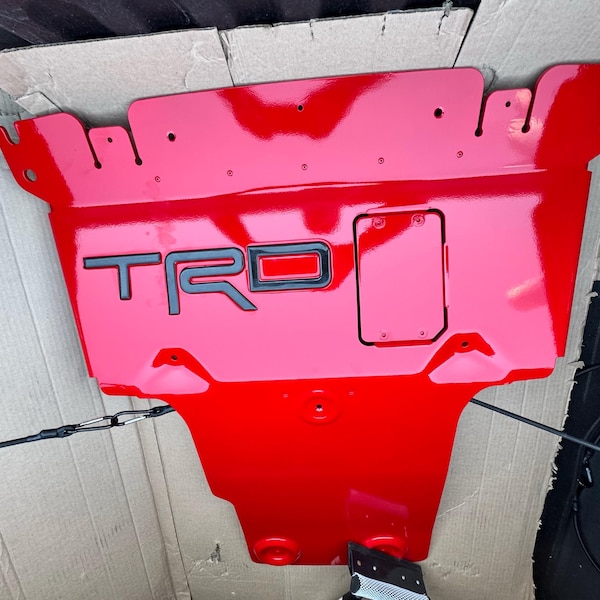 Domed 3D Raised Letters Inserts Compatible With TRD Pro Skid Plate ...