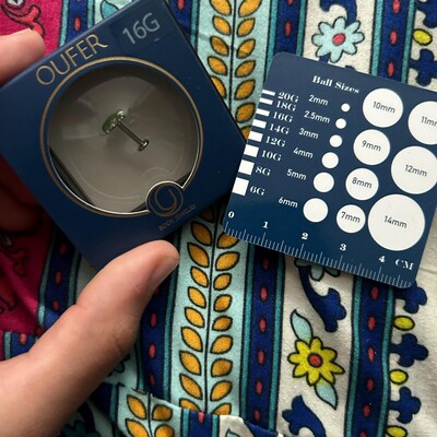 16G Tiny Frog Internally Threaded Cartilage Stud/daith Studs/tragus ...