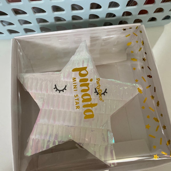 Mini Iridescent Star Piñata Party Favor | Twinkle Twinkle Little Star ...