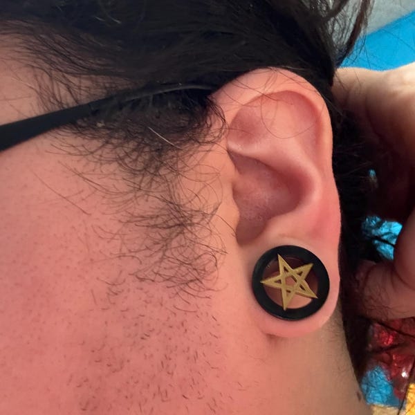 Raven Skull Ear Tunnels - Black Stainless Steel Ear Plugs - Gothic ...