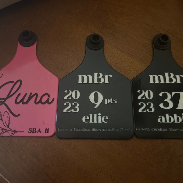 Farm Logo Customizable Cattle Ear Tag, Ritchey Cattle ID Ear Tag ...