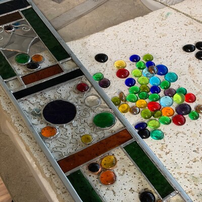 50 MINI Glass Gems, Mini Vase Fillers, Mini Flat Marbles, Mini Vase ...