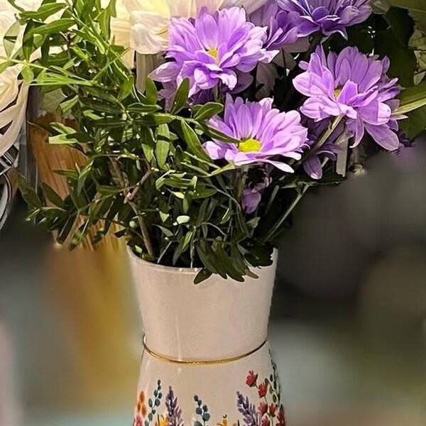 Bee Decoupaged Terracotta Clay Plant Pot ,bee Flower Pot,pretty Planter ...