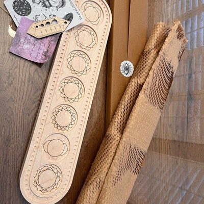 Solid Wood Chakra Mala-making Board Counts 108 Beads FOR You - Etsy