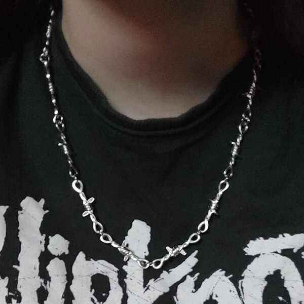 Skull and Bones Cord Rope Choker Necklace & Pendent | Emo Goth Cool ...