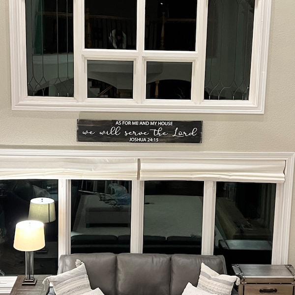 Christian Wood Sign Bible Verse Wall Art Scripture Wall Décor Wood Home ...