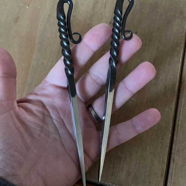 Hand-forged Fire Poker - Etsy