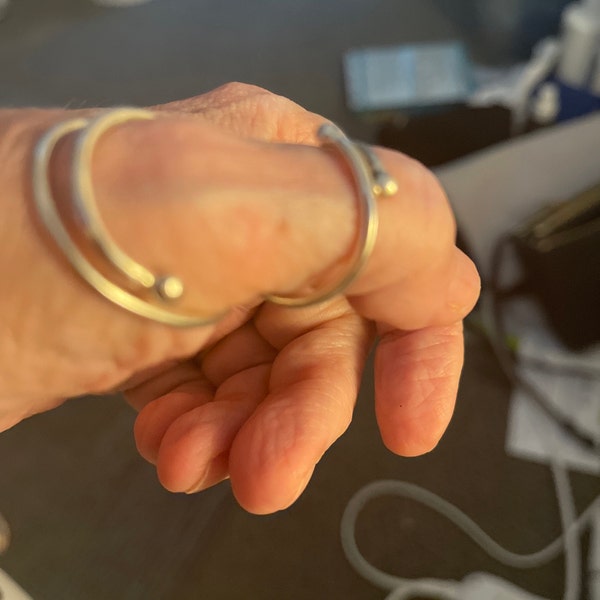 Swan Neck Deformity Silver Ring Splint 925 PIP Holes Design - Etsy