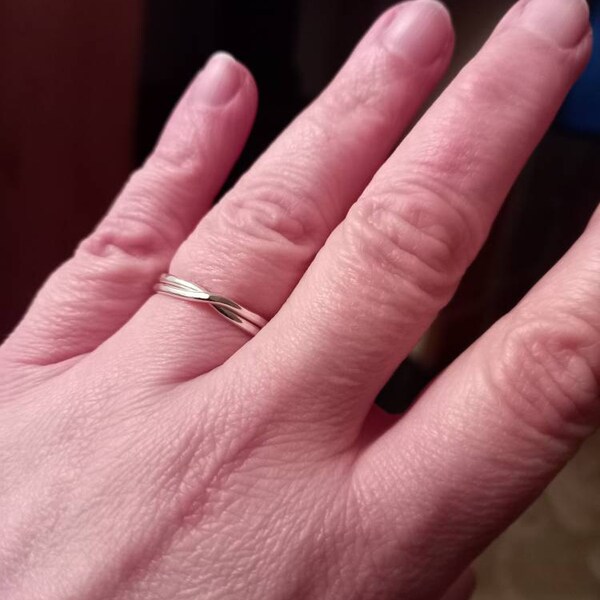 Sterling Silver Fidget Ring, Anxiety Ring, Spinner Ring, Fiddle Ring ...