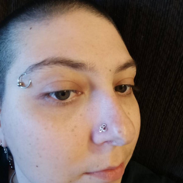 Ohm Nose Stud * Ohm Nose Ring * Yoga Nose Jewelry * Meditation Nose ...