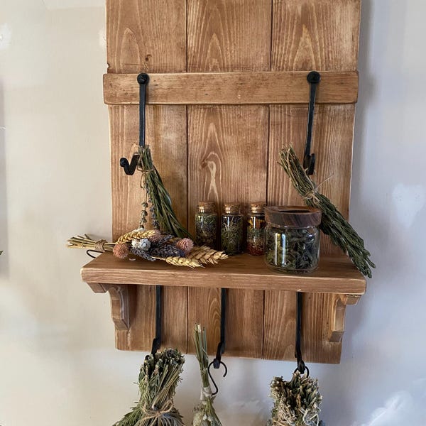 Rustic Farmhouse Shelf, Handmade Wall Shelf. - Etsy