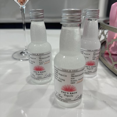 We've Tied the Knot Wedding Shot Labels, Engagement Party Favors ...