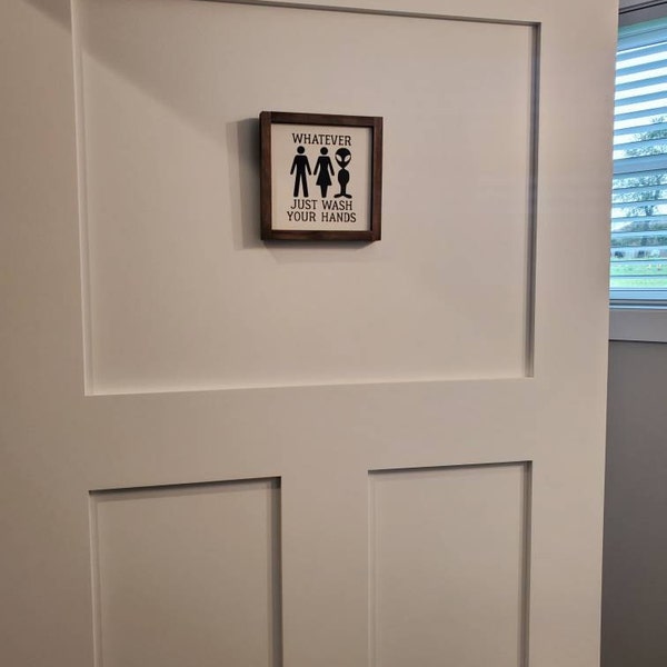 Wash Your Hands Bathroom Sign / Bathroom Decor - Etsy