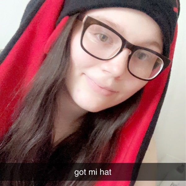 Red Zombie Bunny Hat Rabbit X Dead Tongue Ears Beanie - Etsy