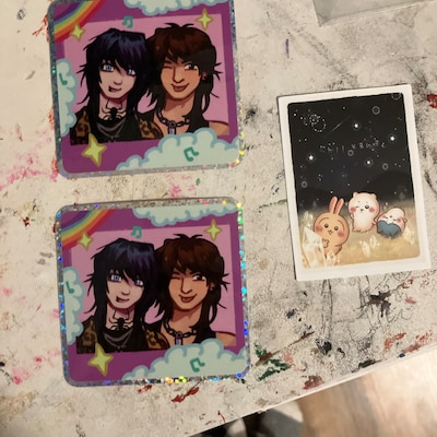 Gyaru Hatsune Miku Acrylic Epoxy Glitter Keychain - Etsy