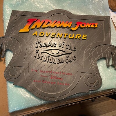 Indiana Jones Ride Inspired Replica Sign. Made to Order. - Etsy