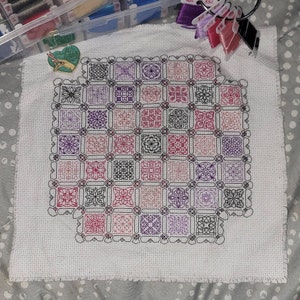 Magic Rings Blackwork Sampler Pattern - Etsy