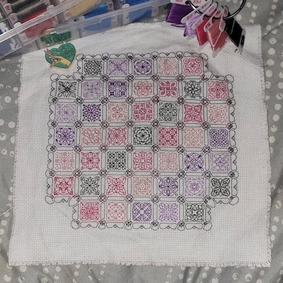 Mini-motifs Blackwork Sampler Pattern - Etsy