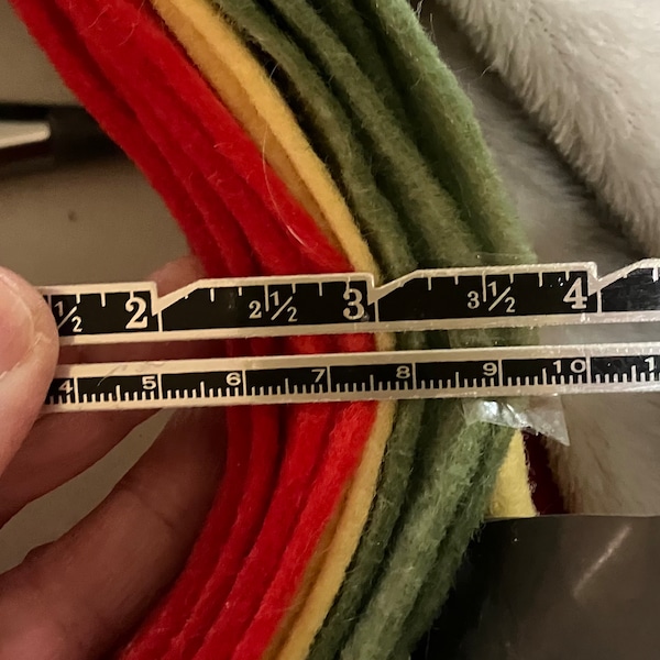 1/2 Yard 100% Merino Wool Felt - Cut to Order - You Choose Color - 2mm ...