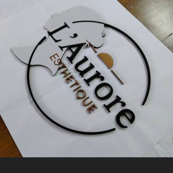 Custom Laser Cut Logo Sign,lobby Sign, Office Decor, Office Sign for ...