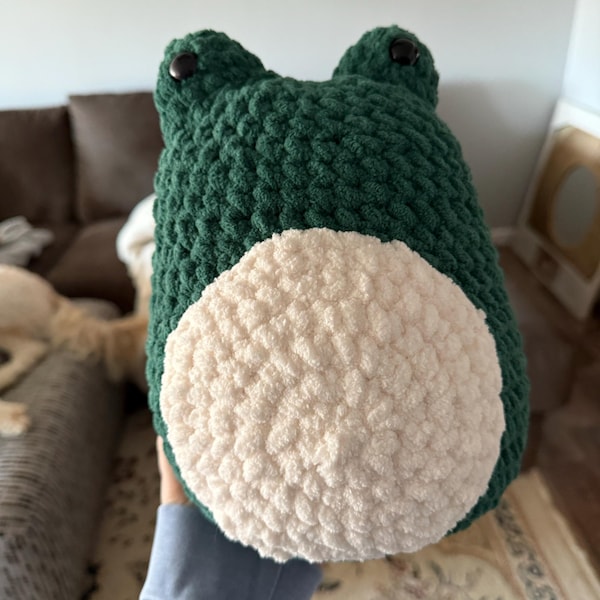 Crochet Frog Pattern Jumbo Frog Pillow Amigurumi PDF Stuffed Animal ...