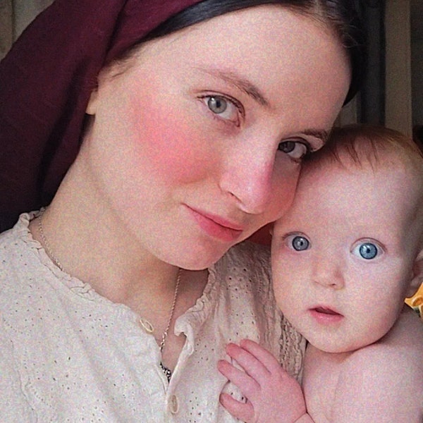 White or Ivory Head Covering | Lace Vintage Style Pre Tied Hair Wrap Scarf for Christian and ...