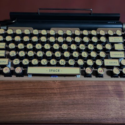 The Diviner Keyboard Datamancer Wooden Steampunk Typewriter Keyboard ...