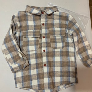 Baby Boy Shacket, Flannel Jacket, Toddler Winter Coat, Toddler Jacket ...