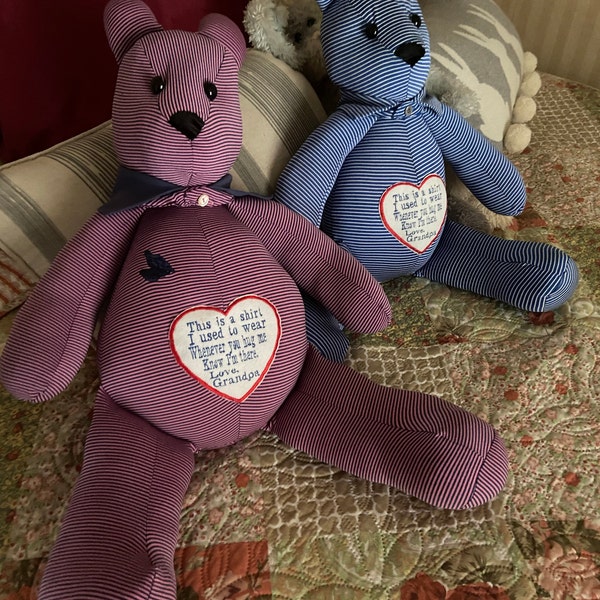 Memory Patches for Bears or Pillows - Etsy