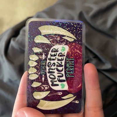 Monster Lover/ Fker Permit Laminated Holographic - Etsy
