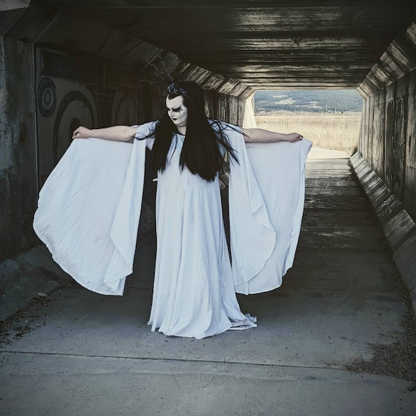 Fae of the Falls Gown - Made to Measure - Cotton Elven Fairy Witch ...