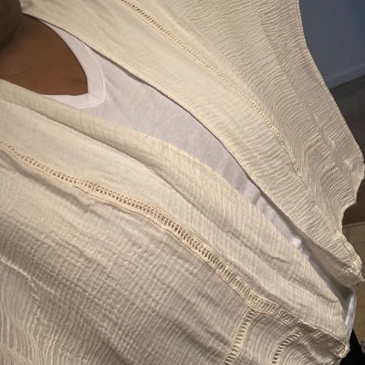 Organic Cotton Boho Robe, Pink Kimono Summer Wrap, Loungewear Evil Eye ...