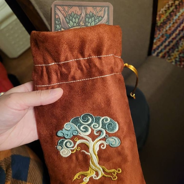 A Handmade Tarot Deck Pouch, A Tarot Deck Bag, an Embroidered Tarot ...