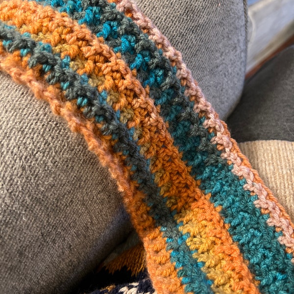 Crochet Pattern Woven Blanket Pattern, Easy Crochet Blanket in Double ...