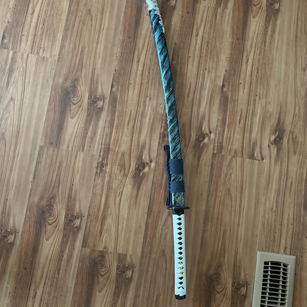 Handmade Crafts Hellfire Katana Sword Handmade Japanese Samurai Sword ...