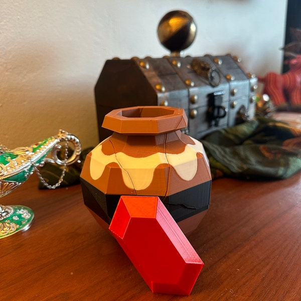 Large Legend of Zelda Breakable Pot With Rupees - Etsy