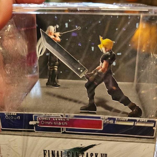 Final Fantasy VII - Sephiroth Vs Cloud - Final Fantasy 3D Diorama Cube ...