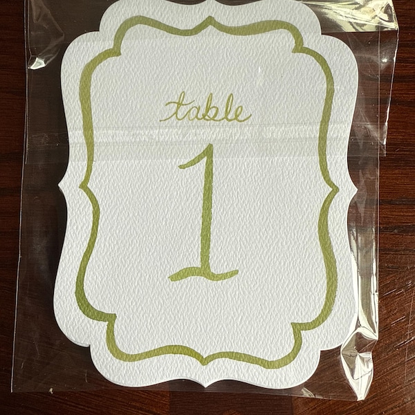 Watercolor Floral Table Numbers - Etsy