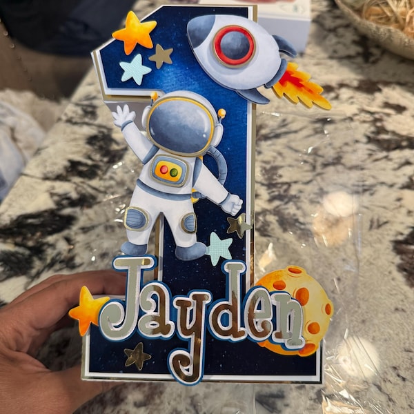 Cowboy First Birthday Number 1 Decoration: 3D Cardstock Party Decor,8.5 ...