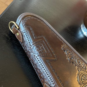 Custom Fully Tooled Leather Rifle Case (made to Order/can Personalize ...