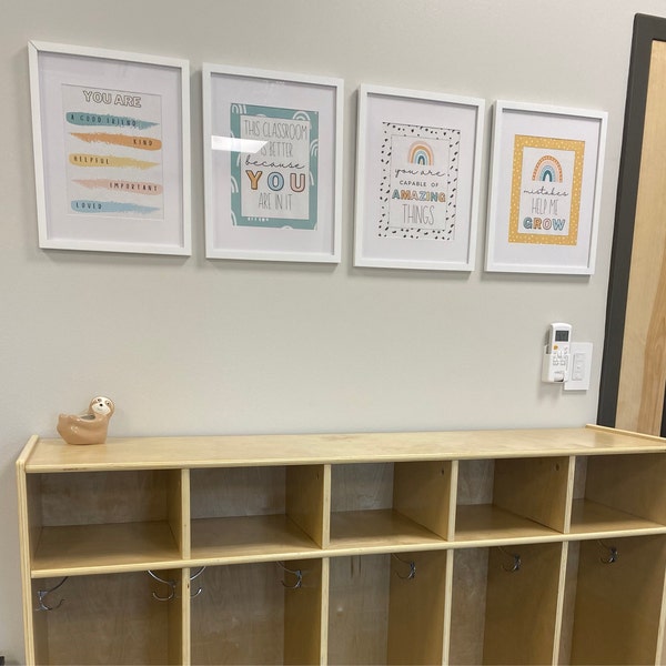 Modern Boho Rainbow Classroom Decor [editable] - Etsy