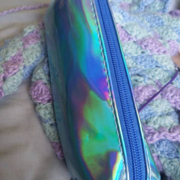 Iridescent Pencil Case Holographic, Hologram, Shiny, Stationery ...