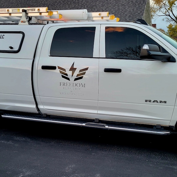 Full Truck Custom Decals, Pickup Truck, Both Sides & Tailgate, Custom ...
