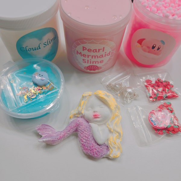 Banana Bear Cloud Slime, Pick Your Own Scent, Party Gift, Custom Order ...