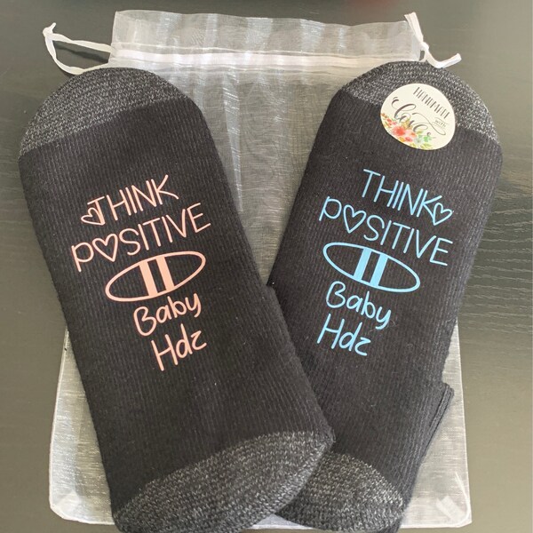 Personalized Fertility Socks, IVF, Gift Bag, Free LABEL, Gift Tag, IUI ...