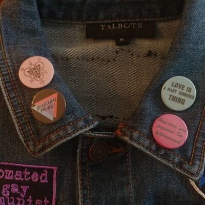 Set of 4 Bisexual Pride LGBT Bi Pin Badge Buttons - Etsy