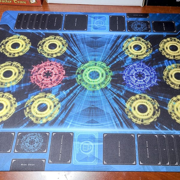2-player One Piece Card Game Playmat With Custom Field Zones ...