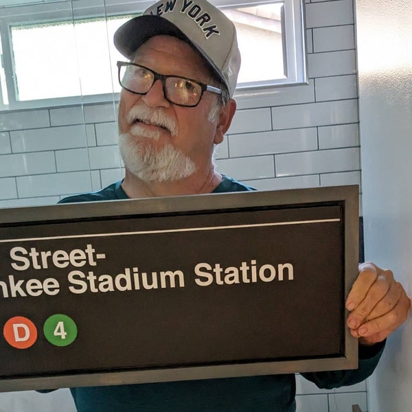 161st Street-yankee Stadium Subway Sign: NYC Transit Art - Etsy