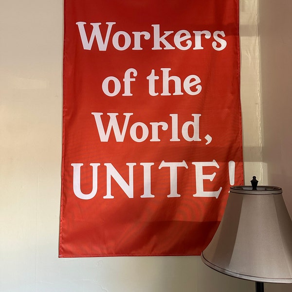 Marxist Poster: Workers of the World Unite! Retro Masses Magazine Cover ...